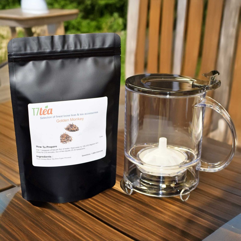 IngenuiTEA 16oz Teapot Set + 2oz Golden Monkey Black Tea- Online loose ...
